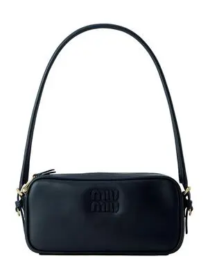 Miu Miu Leather Shoulder Bag - Black