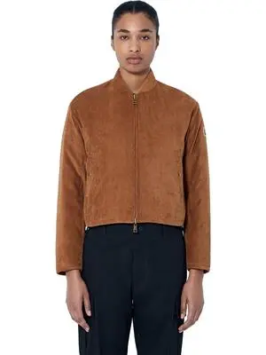 Moncler Blageon Corduroy Reversible Down Jacket - Brown