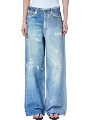 Our Legacy Full Cut Digital Print Jeans - Blue