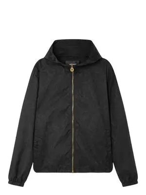 Versace Jacquard Barocco Motif Windbreaker - Black