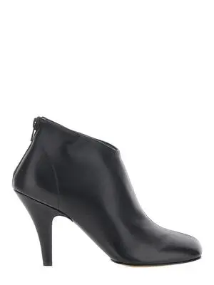 Phoebe Philo Black Leather Ankle Boots - Multicolor