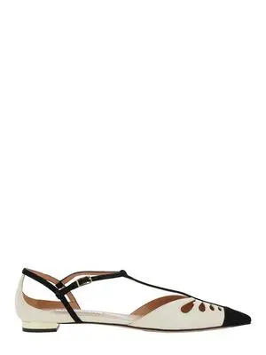 AQUAZZURA Camille Leather Ballet Flats - Multicolor