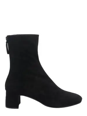 AQUAZZURA Saint Honoré Suede Pump Booties - Black