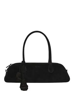 Magda Butrym Brigitte Trapeze Bag In Suede - Black