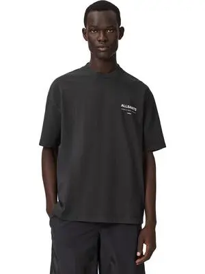 ALLSAINTS Backstage Short Sleeve Oversized Graphic T-shirt - Grey