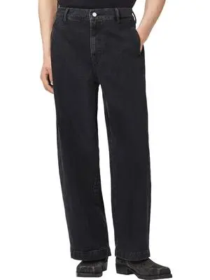 ALLSAINTS Raafi Barrel Leg Denim Jeans - Black
