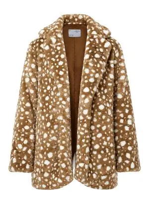 ATS THE LABEL Brielle Faux Fur Coat - Brown