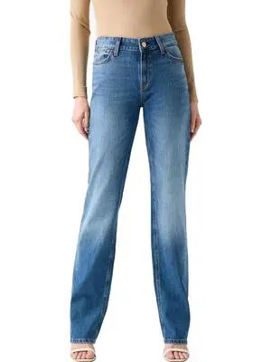 Guess Nicky Straight Leg Jeans - Medium Blue
