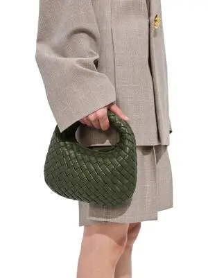 Bottega Veneta Baby Veneta - Green Tweed