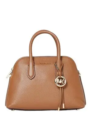 Michael Kors Freddie Mini Handbag With Mk Monogram - Brown