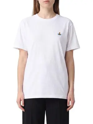 VIVIENNE WESTWOOD Cotton Crewneck T-shirt With Iconic Orb Logo