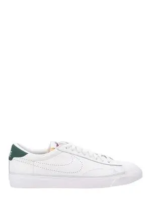 Nike Classic Ac Smooth Leather Trainers With Perforated Swoosh - White