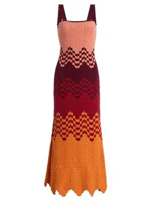 Escvdo Exclusive Siula Marea Cotton Maxi Dress - Multi