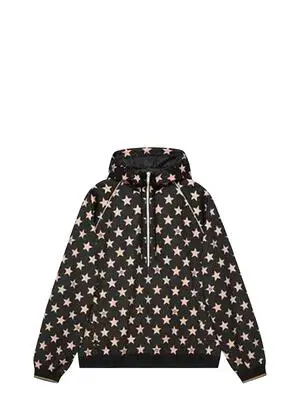 Gucci All Over Half Zip Jacket - Black