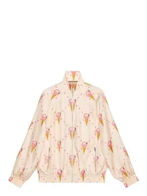Gucci Ice Cream Print Zip-up Jacket - Pink