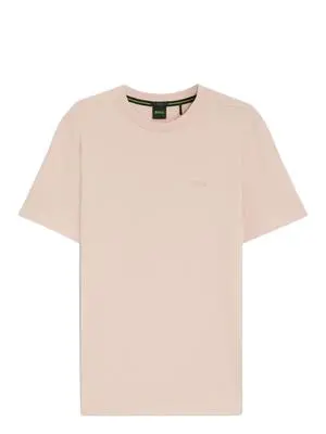BOSS Stretch-cotton T-shirt With Logo Detail - Light Orange