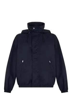 Celine Windbreaker Jacket In Twill - Blue
