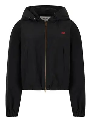 Celine Short Technical Fabric Windbreaker Jacket - Black