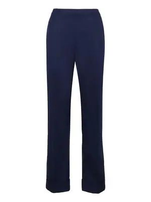 ASPESI ASPESI High-Rise Cotton Trousers With Welt Pockets And Cuffed Ankles