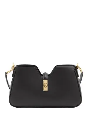 Celine Shoulder Camille 16 Soft Bag In Smooth Calfskin - Black