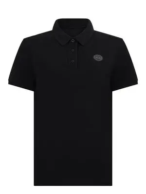 Canada Goose Classic Cotton Polo Shirt With Embroidered Logo - Black