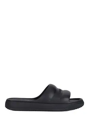 Moncler MONCLER Minimalist Slip-On Slides With Embossed Logo Black