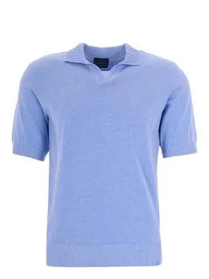 Paul & Shark Knit Polo Shirt - Blu