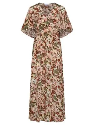 MARINELLA PICCINNO Lucia Printed Silk Maxi Dress - Multicolor