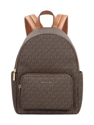 Michael Kors Tanner Medium Signature Logo Backpack - Brown