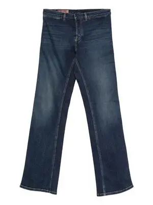 Gucci Denim Cotton Jeans With Stripes - Blue