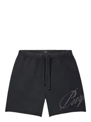 PURPLE BRAND Logo Detail Shorts - Black