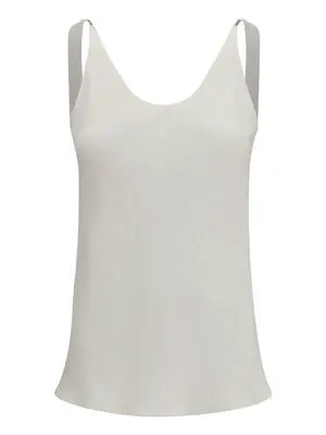 Brunello Cucinelli Silk Crêpe Sablé Top - Multicolor