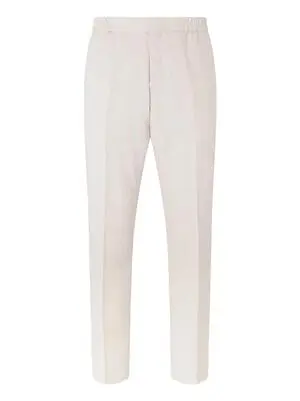 Paul Smith Straight-leg Linen And Wool-blend Trousers - Neutrals