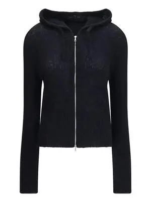 Our Legacy Alpaca-blend Zip-up Hoodie - Black