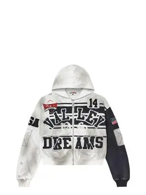 VALE FOREVER Collage Zip Up Hoodie - Mono