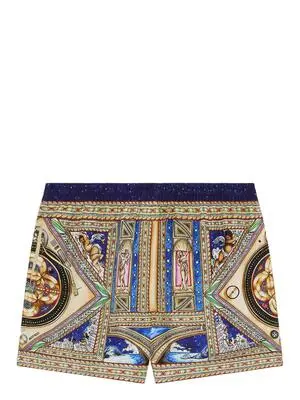 Casablanca Silk Shorts - Multicolor