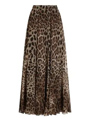 Dolce & Gabbana Leo- Chiffon Skirt - Print