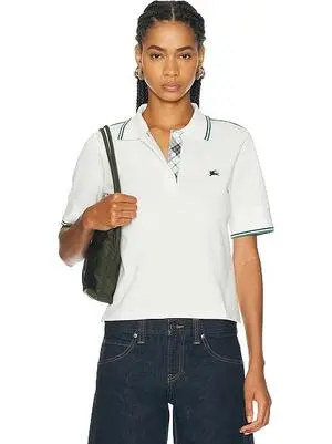Burberry Billie Polo Top - Chalk