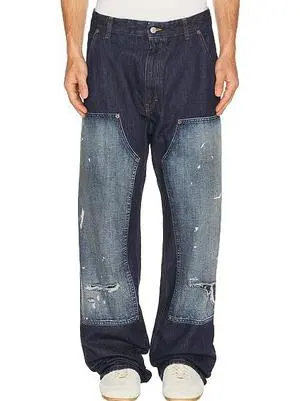 MAISON MARGIELA Distressed Denim Jeans - Blue