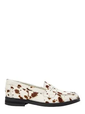DUKE + DEXTER Wilde Cow Pony Penny Loafer - Brown