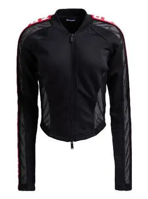 Dsquared2 Mesh And French Terry Sweatshirt - Black