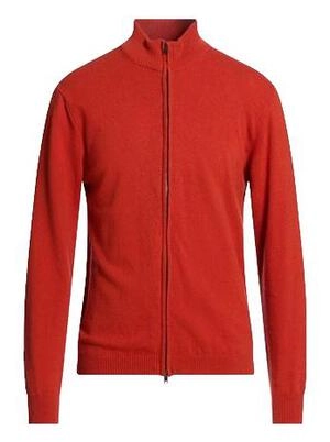 DANIELE FIESOLI Wool & Cashmere Zip-up Cardigan - Red
