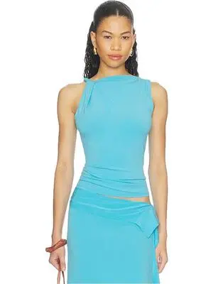 Paris Georgia Elemental Twist Singlet - Blue