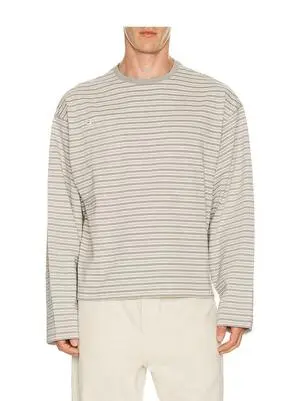 DRMERS CLUB Striped Long Sleeve Tee In . Also - Grey