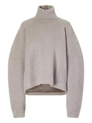 Rick Owens Jumbo Tabard Alpaca And Wool-blend Sweater - Gray