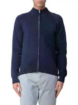 BLAUER. Blauer Cotton Zip-Up Cardigan