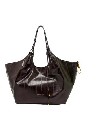 GIANNI CHIARINI Large Dua Leather Shoulder Bag - Red