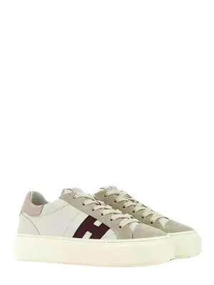 Hogan Crosswind Nappa Leather Sneakers - Neutrals
