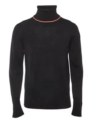 Moncler Virgin Wool Turtleneck Sweater - Blue