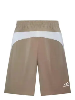 Balenciaga Logo Print Shorts - Grey